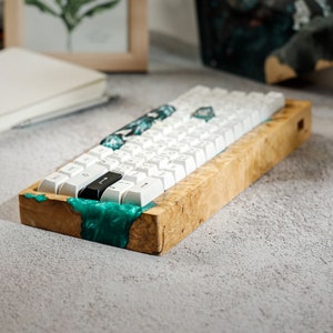 Wood Resin Mechanical Keyboard Case, Mechanical Keyboard Case, Custom ...