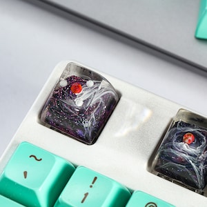 Planets Resin Artisan Keycap, Galaxy Spacebar Keycaps, Interstellar ...