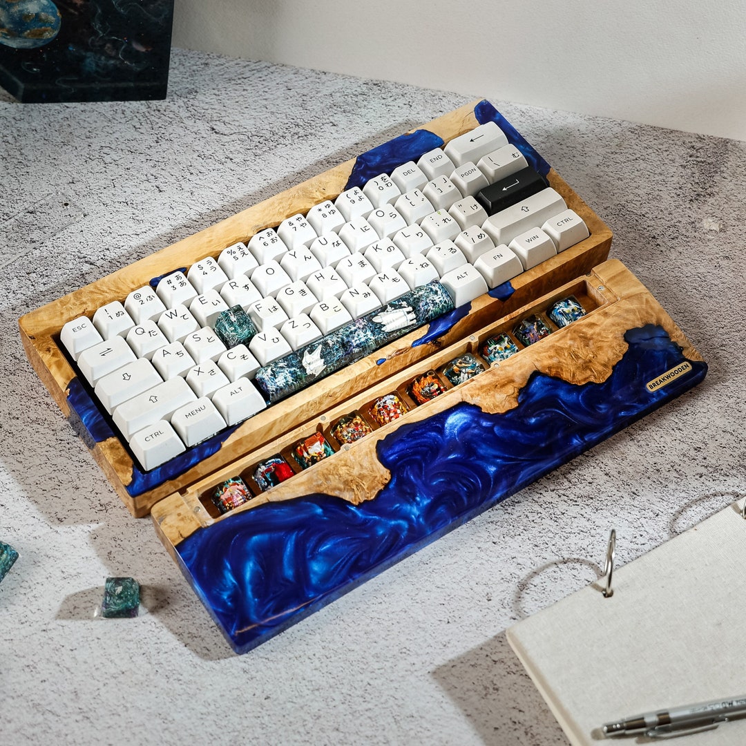 Wood Resin Mechanical Keyboard Case Mechanical Keyboard Wrist - Etsy