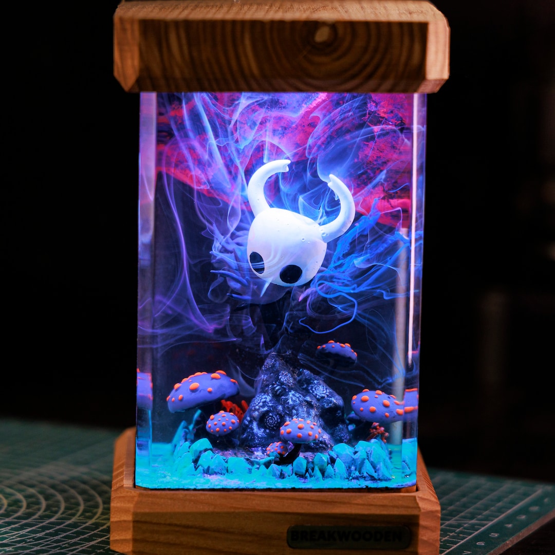 Hol.low Kni.ght Resin Lamp, Holl.ow K.night Epoxy Lamp, Custom Night ...