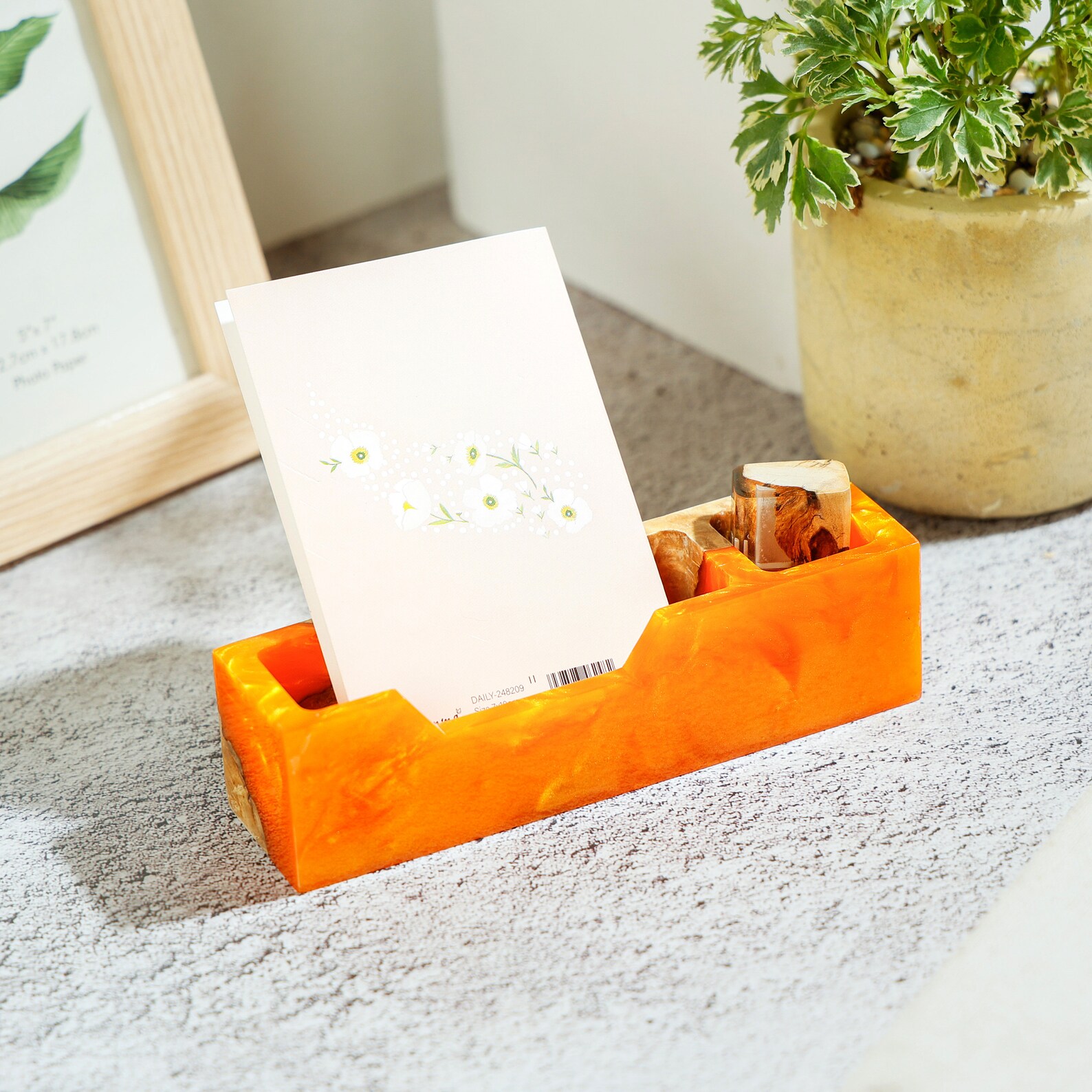 Custom Phone Stand 3 in 1, Pen Holder for Desk, Business Card Case ...