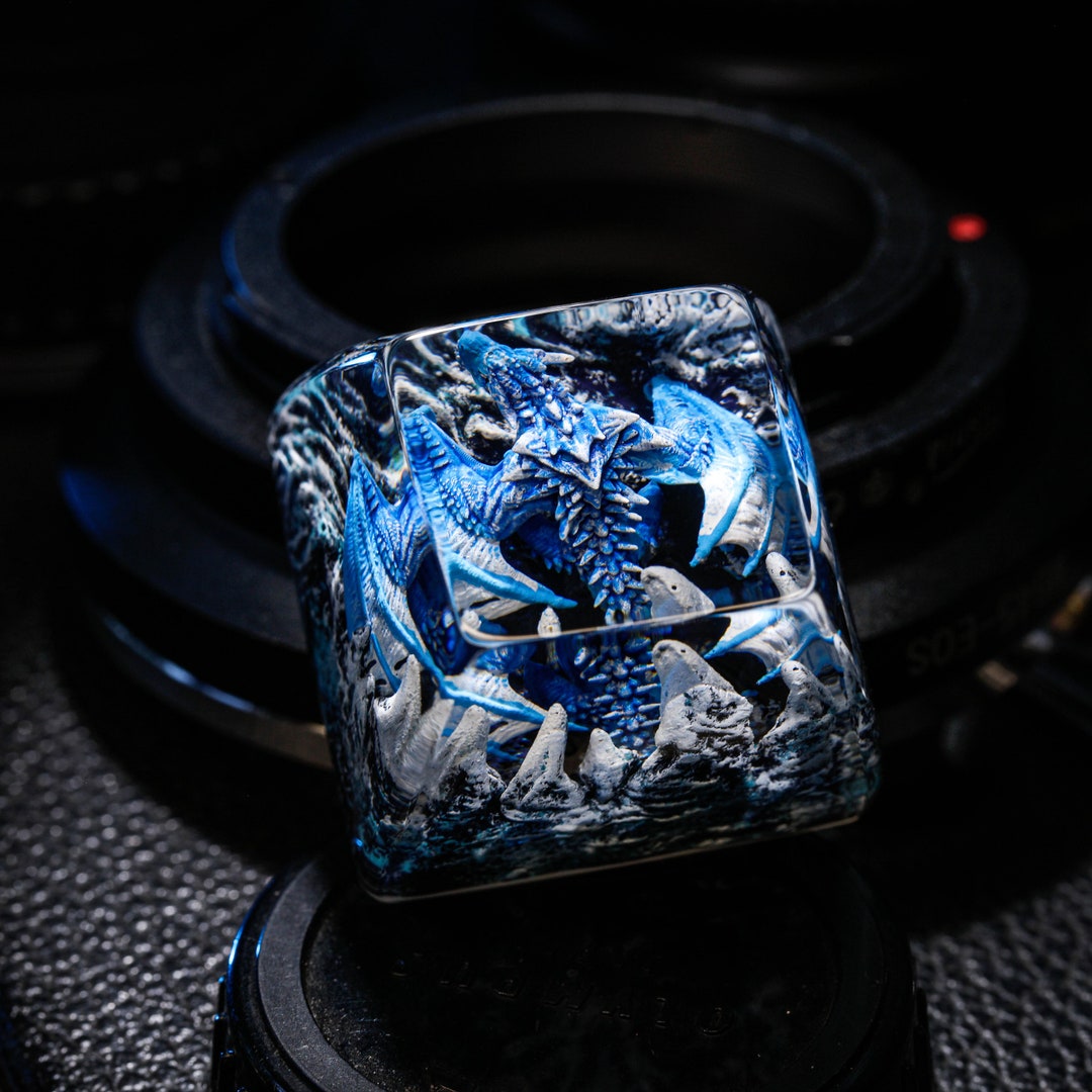 Water Dragon Custom Keycaps, Artisan Keycap, Artisan Keycaps Anime ...