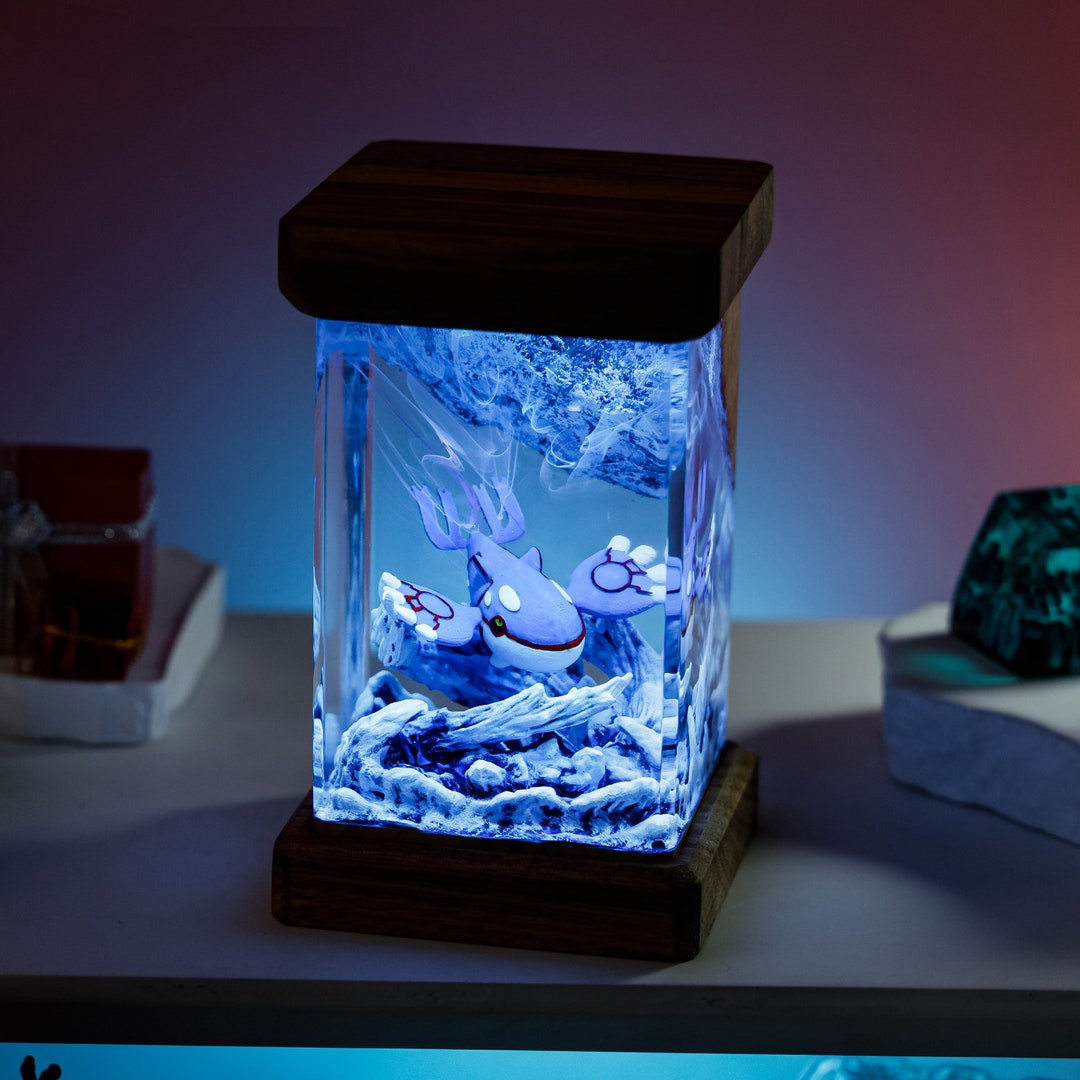 KYOGRE Resin Diorama Lamp, Custom Diorama Kit, Gifts and Table Lamp for ...