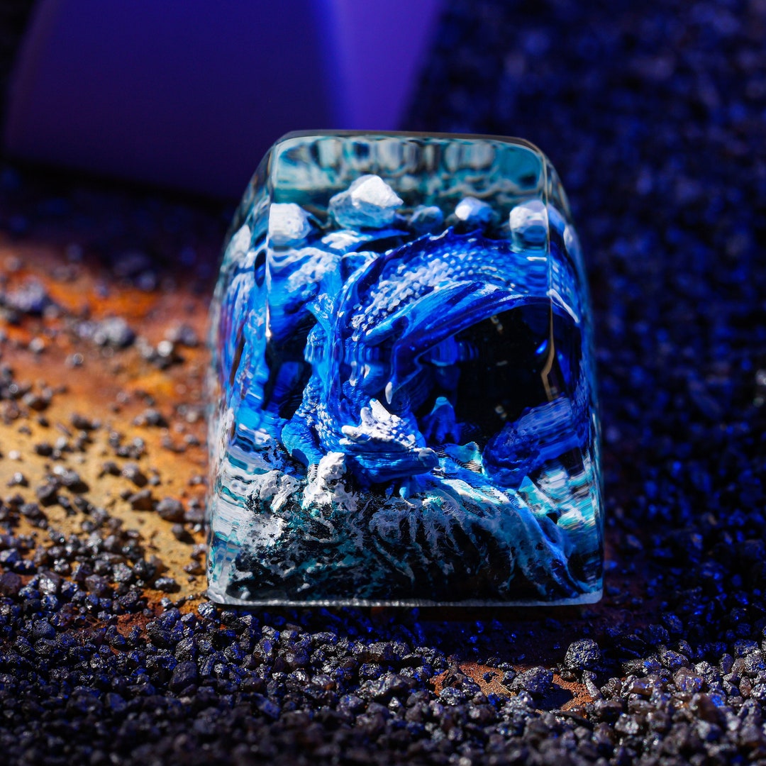 Sleeping Dragon Custom Keycaps, Artisan Keycap, Artisan Keycaps Anime ...