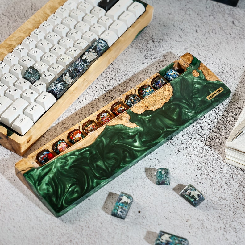 Custom Wood Wrist Rest, Wood Mechanical Keyboard Case, Custom Wooden ...
