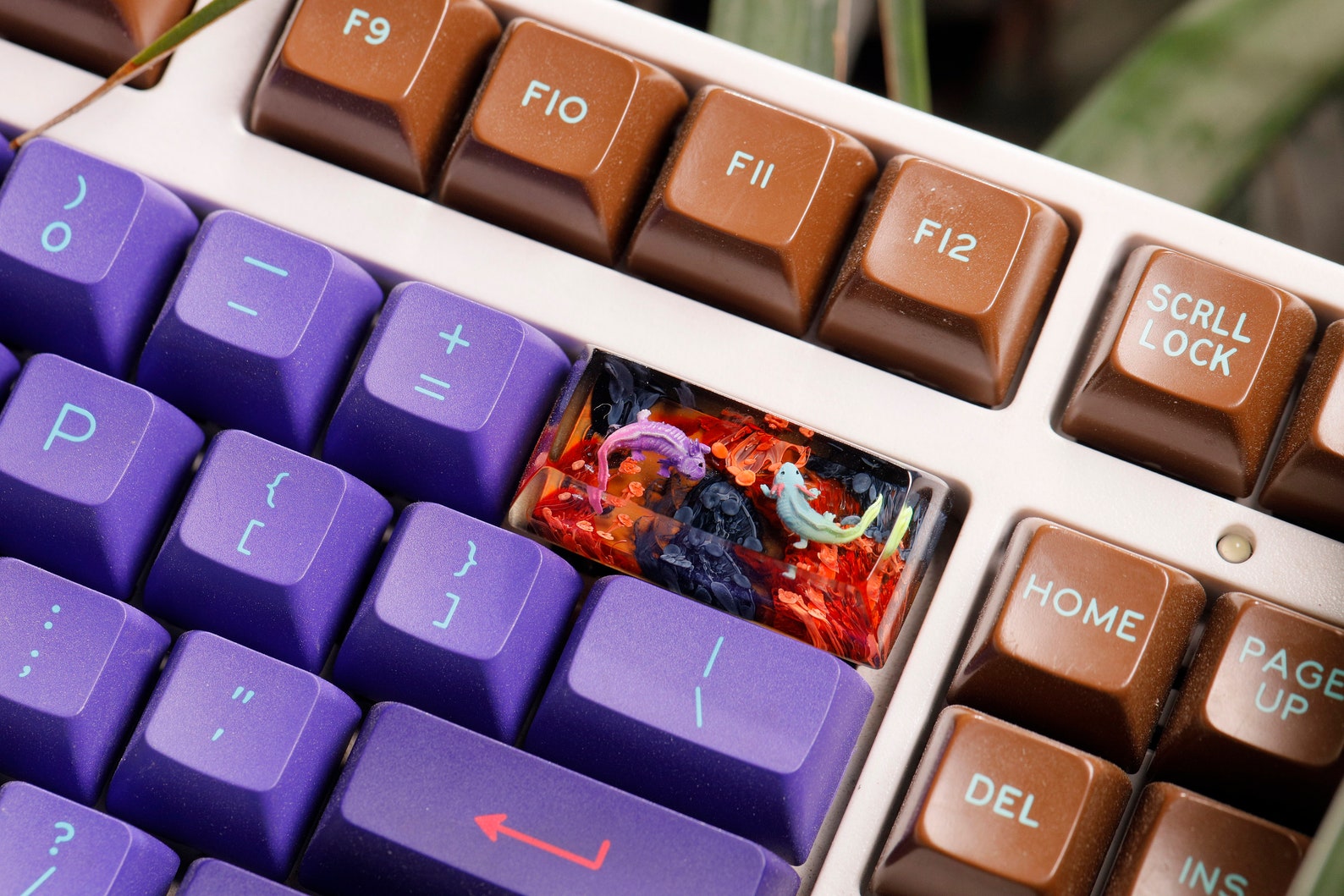 Axolotl Artisan Custom Keycaps, Cherry MX Keycaps Cute ESC Keycap ...