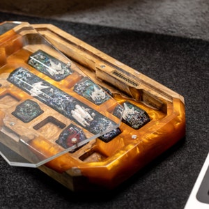 Wood Resin Keycap Storage, Custom Keycap Holder, Artisan Keycap Storage ...
