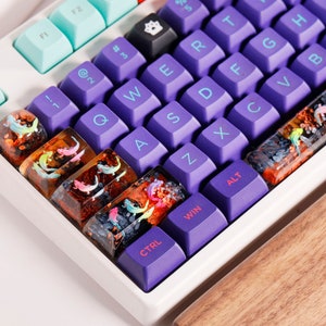 Axolotl Artisan Custom Keycaps, Cherry MX Keycaps Cute ESC Keycap ...