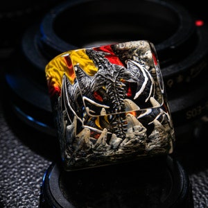 Dark Dragon Custom Keycaps, Artisan Keycap, Artisan Keycaps Anime ...
