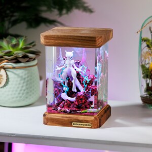 ICONIC MEWTWO Pokemon Resin Diorama Lamp, Custom Diorama Kit, Pokemon ...