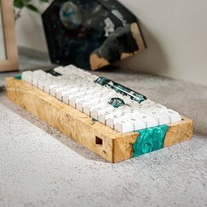 Wood Resin Mechanical Keyboard Case, Mechanical Keyboard Case, Custom ...