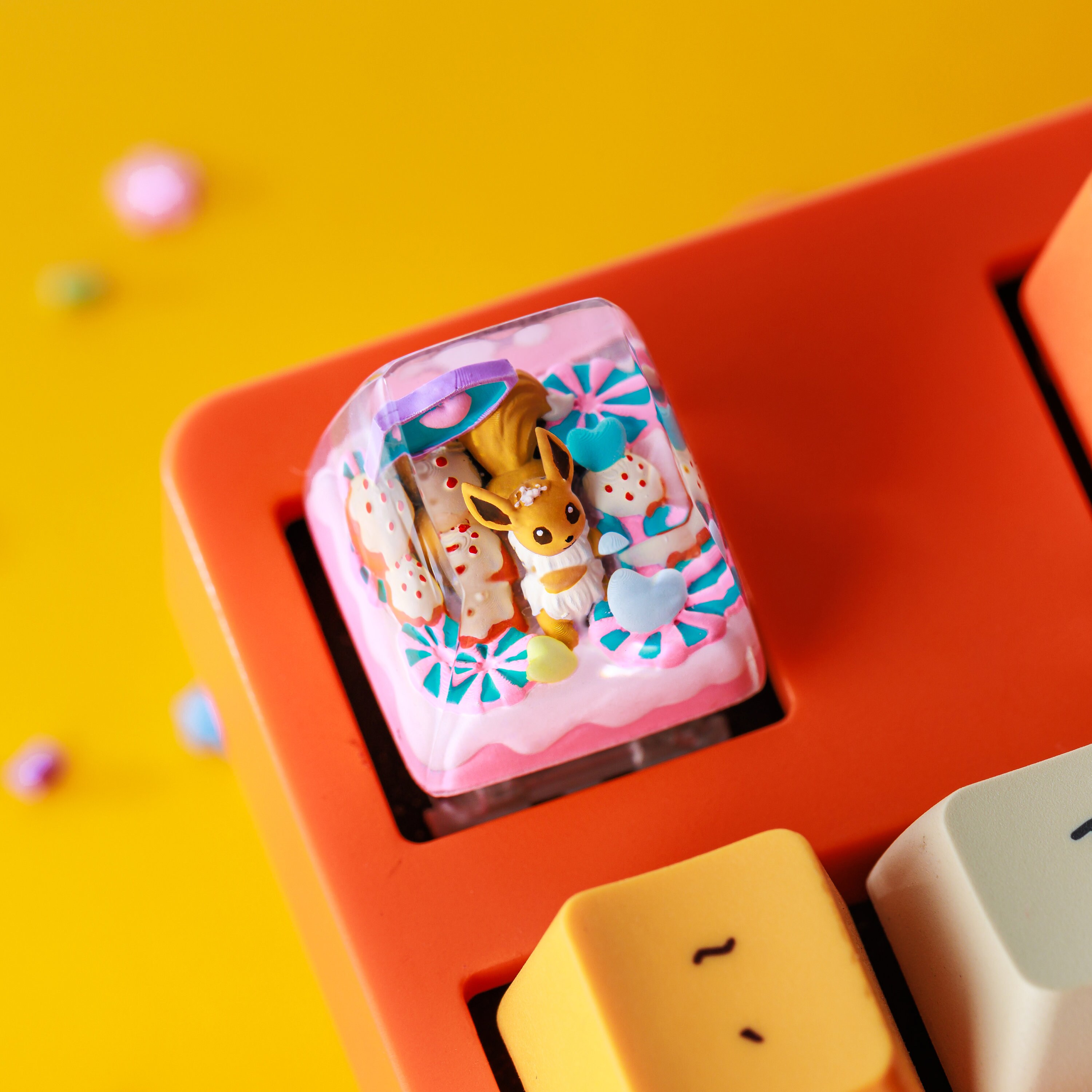 SWEET EEVEE Artisan Keycap, Spacebar Keycap, Keycap Set, Cute Keycap ...