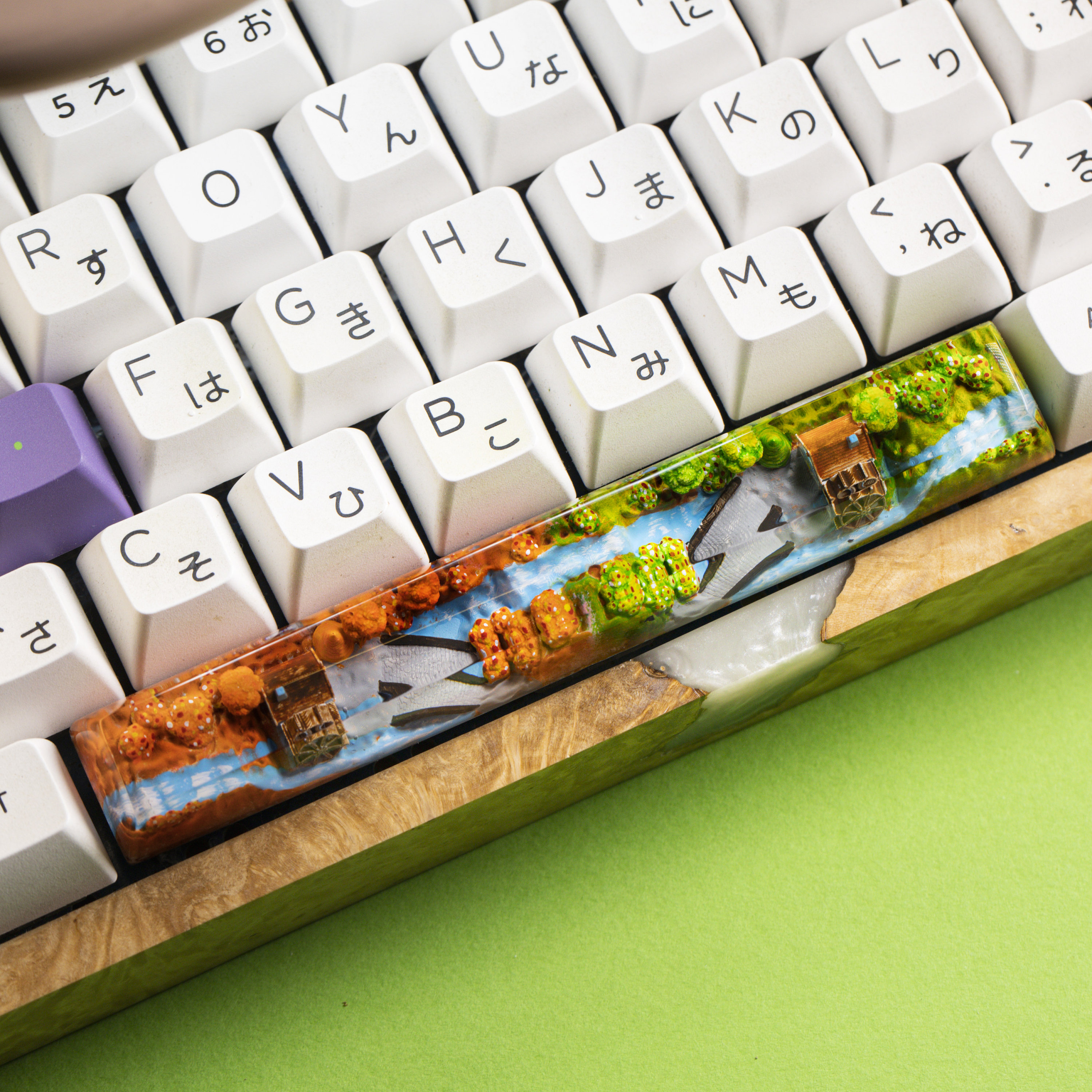 NATURE SPACEBAR Artisan Keycap, Spacebar Anime Keycaps for Cherry MX ...