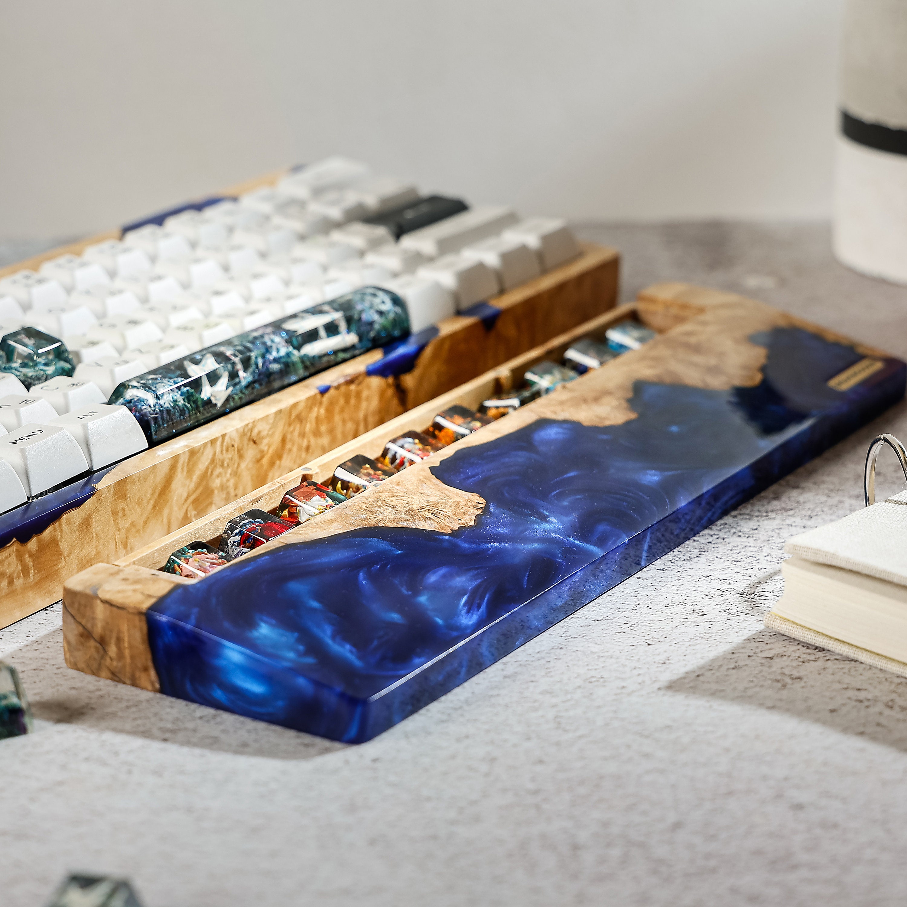 Custom Wood Wrist Rest, Wood Mechanical Keyboard Case, Custom Wooden ...