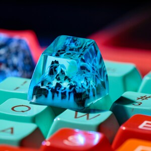Eternal Ice Mountain Artisan Keycap, Custom Keycaps, Cherry MX Keycaps ...
