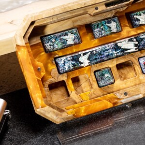 Wood Resin Keycap Storage, Custom Keycap Holder, Artisan Keycap Storage ...
