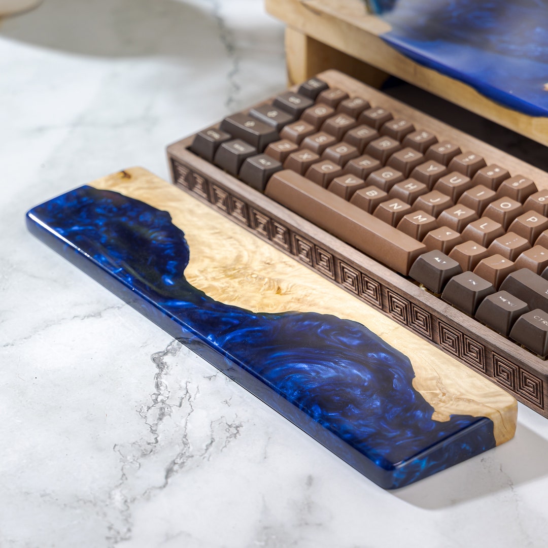 Custom Wood Wrist Rest, Wood Mechanical Keyboard Case, Custom Wooden ...