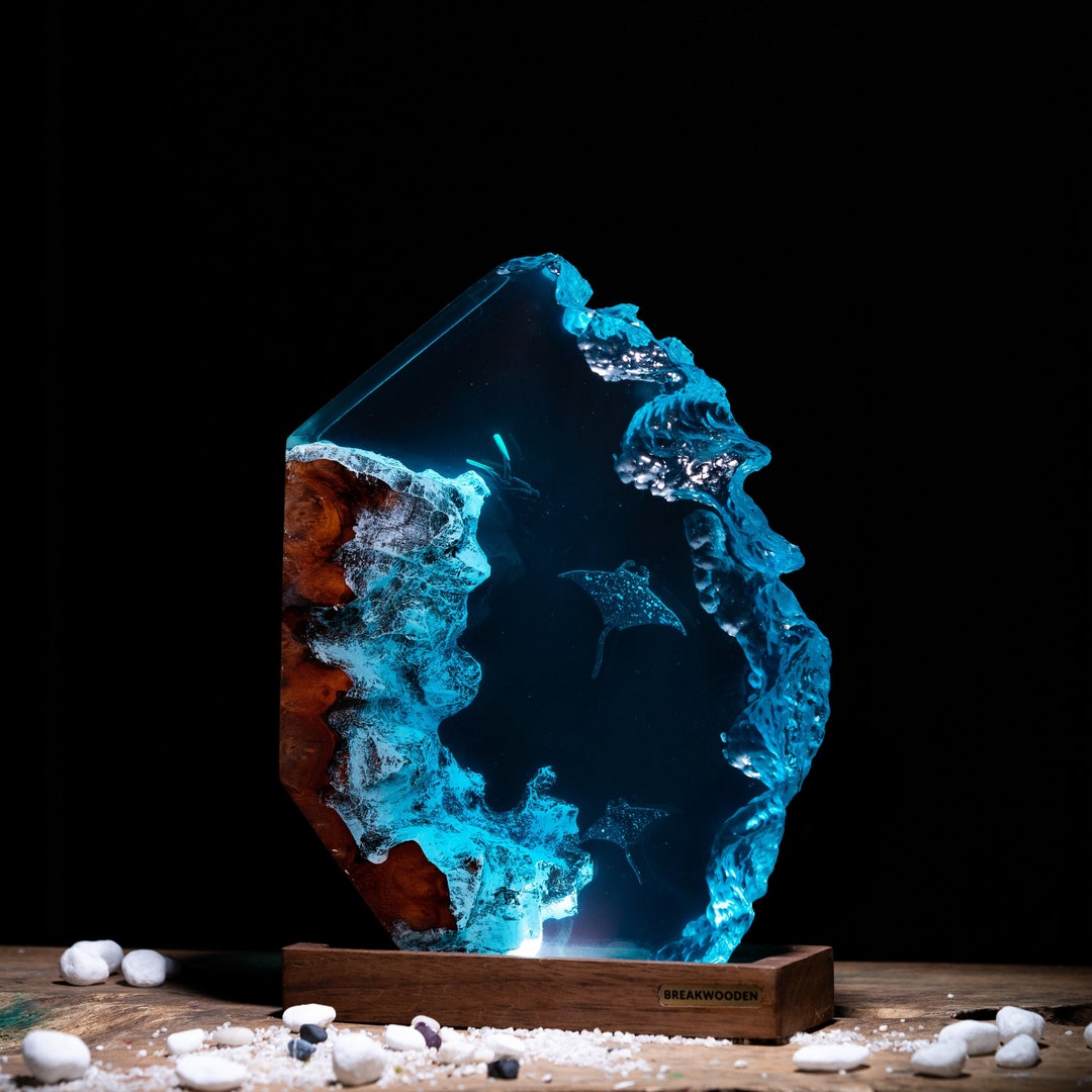 SCUBA DIVER Resin Lamp, Ocean Desk Lamp, Custom Table Lamp, Custom ...