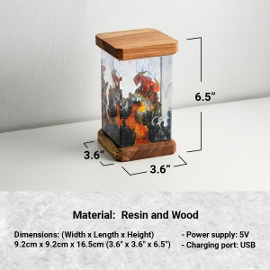 MYTHOLOGY DRAGON Resin Diorama Lamp, Custom Diorama Kit, Resin Dragon ...