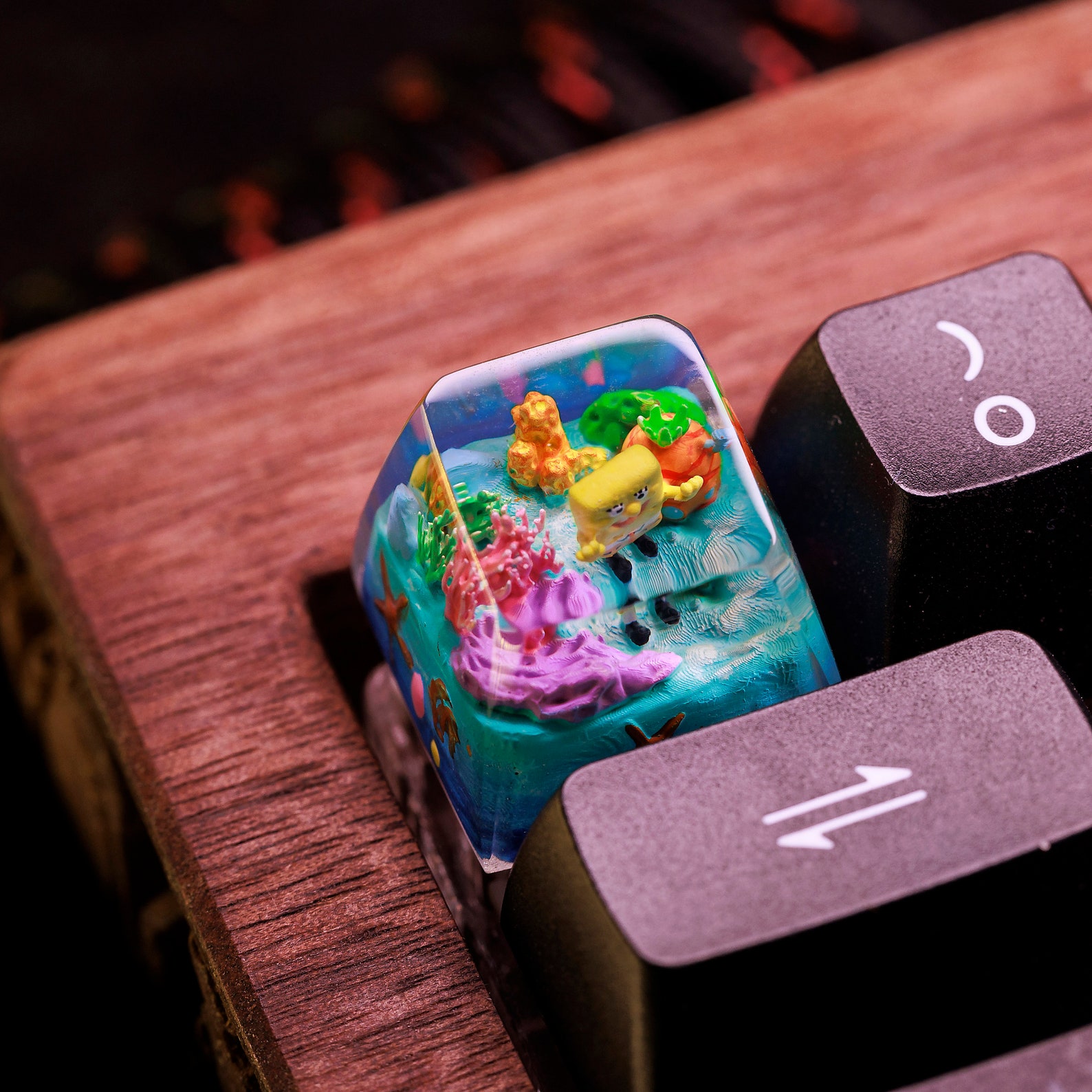 Spon.gebob Artisan Keycaps, Anime Custom Keycaps, Custom Mechanical ...
