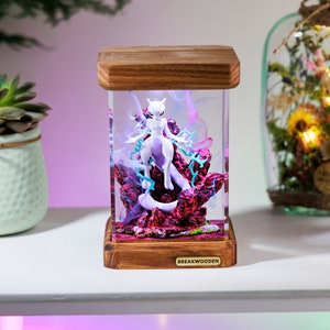 ICONIC MEWTWO Pokemon Resin Diorama Lamp, Custom Diorama Kit, Pokemon ...