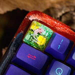 Axolotl Artisan Custom Keycaps, Cherry MX Keycaps Cute ESC Keycap ...