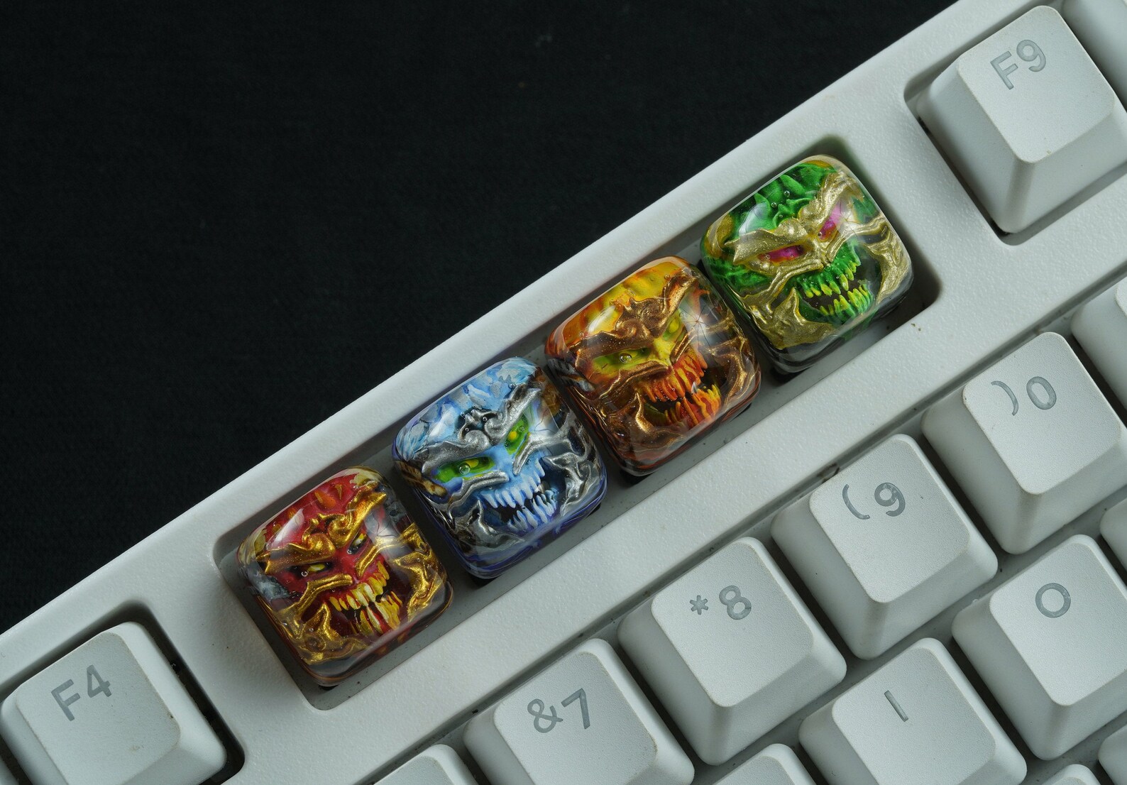 Keycap artisan demon keycap handmade keycap anime keycap | Etsy