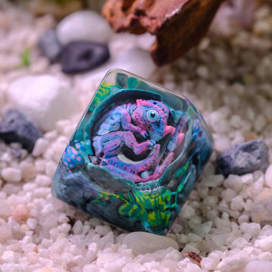 Custom Dinosaur Artisan Keycaps, Custom Keycap Cute, ESC Resin Keycap ...