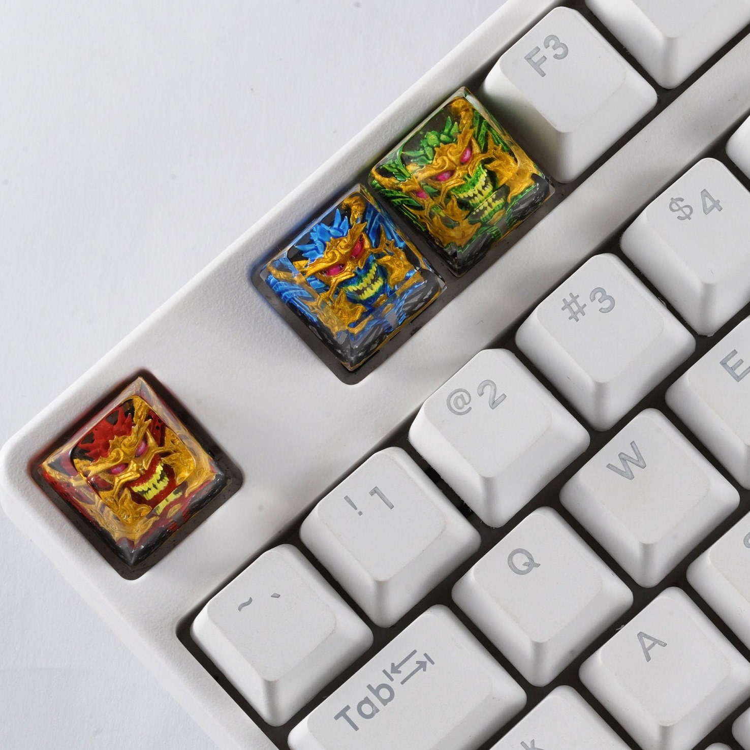Keycap artisan demon keycap handmade keycap anime keycap | Etsy