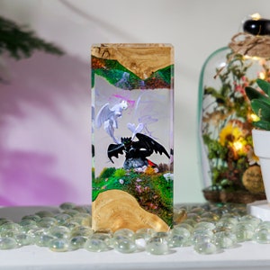 Toothless Night Lights, Toothless Resin Epoxy Lamp, Fury Epoxy Lamp ...