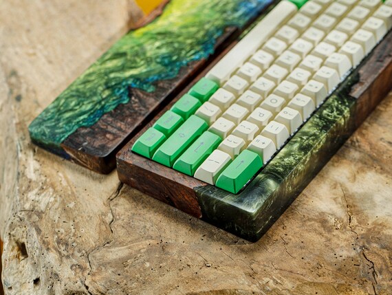 67keys Soild Wood Wireless Mechanical Keyboard Kit Walnut Cherry Hot ...