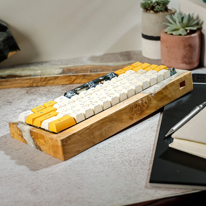 Pearl River Wood Mechanical Keyboard Case, Wooden Mechanical Keyboard ...