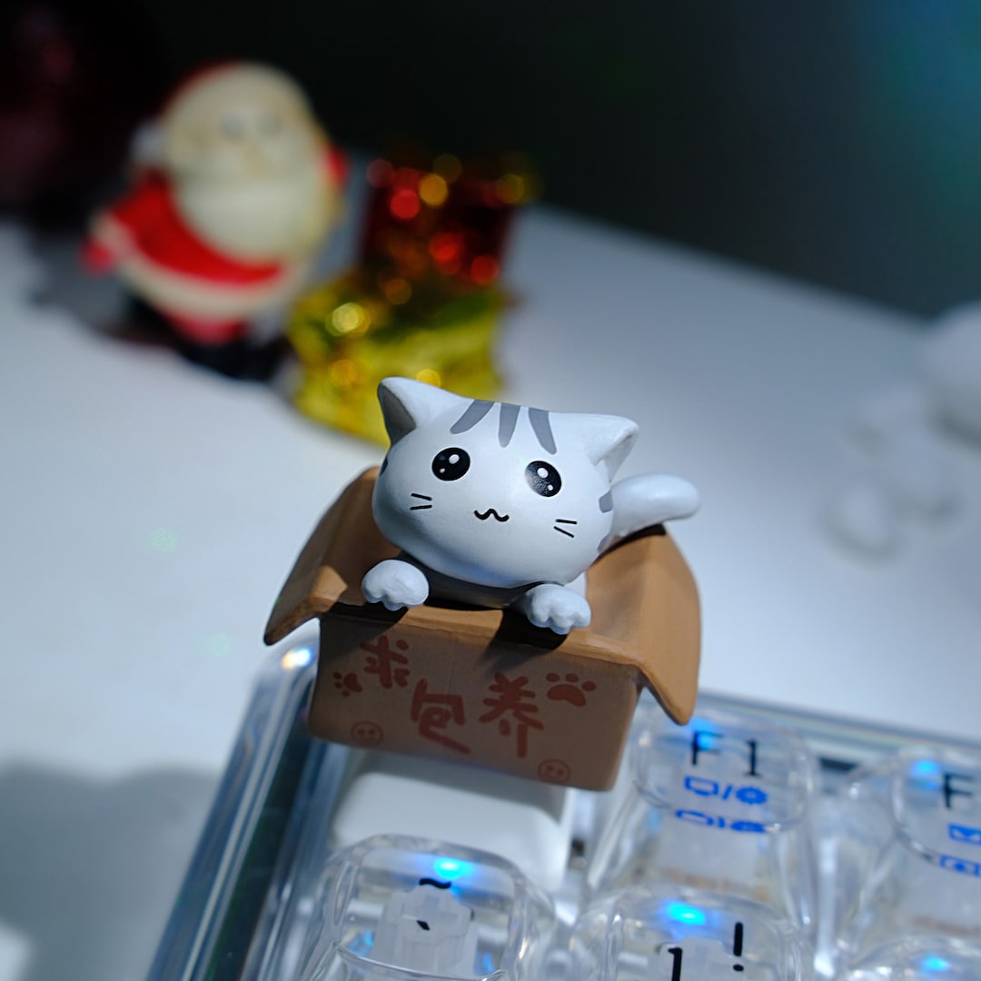 Artisan Keycap, Cat Keycaps, ECS Resin Keycap, Cute Keycaps, Anime ...