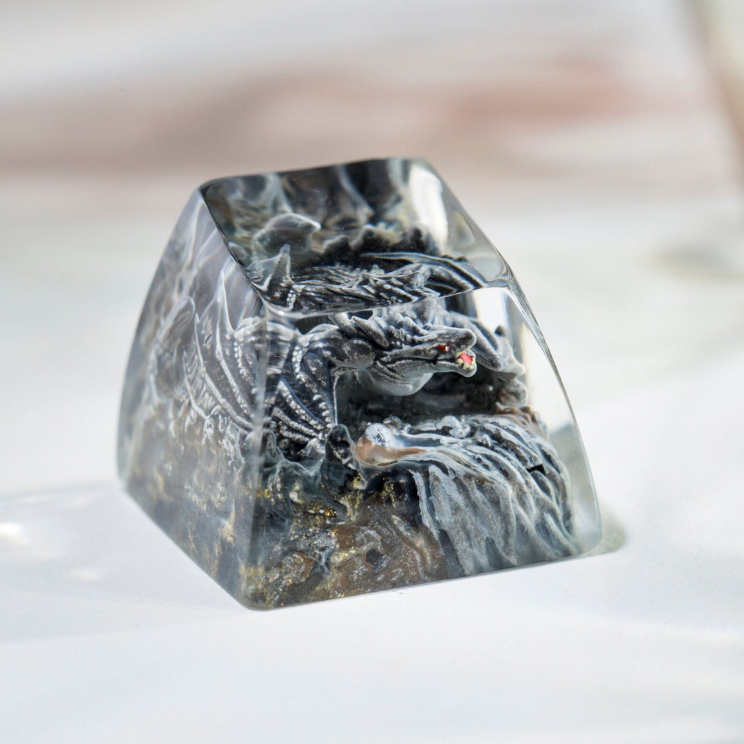 Stone Dragon Custom Keycaps, Artisan Keycap, Artisan Keycaps Anime ...