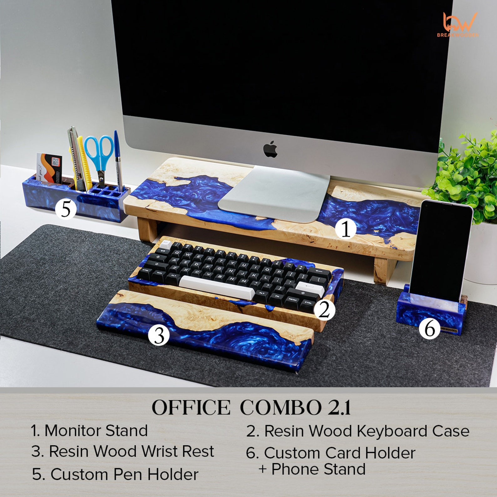 Custom Monitor Stand, Wood Monitor Imac Stand, Monitor Shelf, Walnut ...