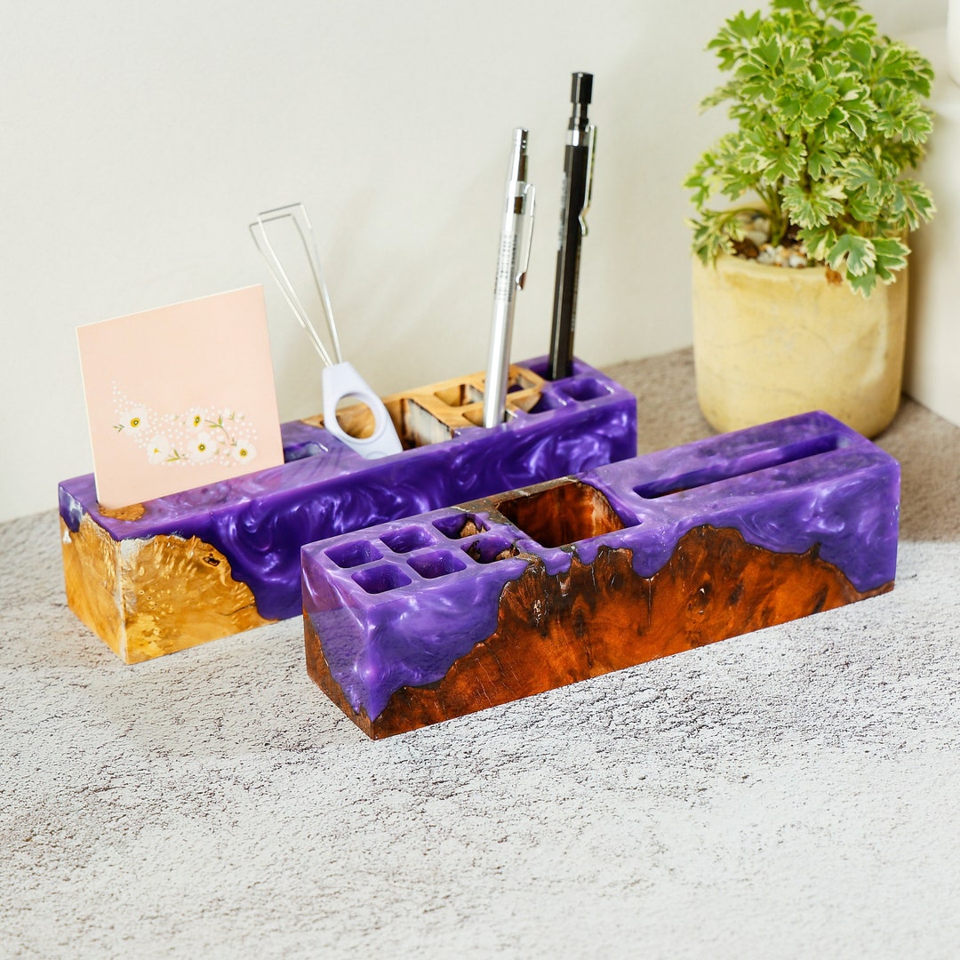 Custom Pen Holder, Personalized Pen Holder for Desk, Business Card ...