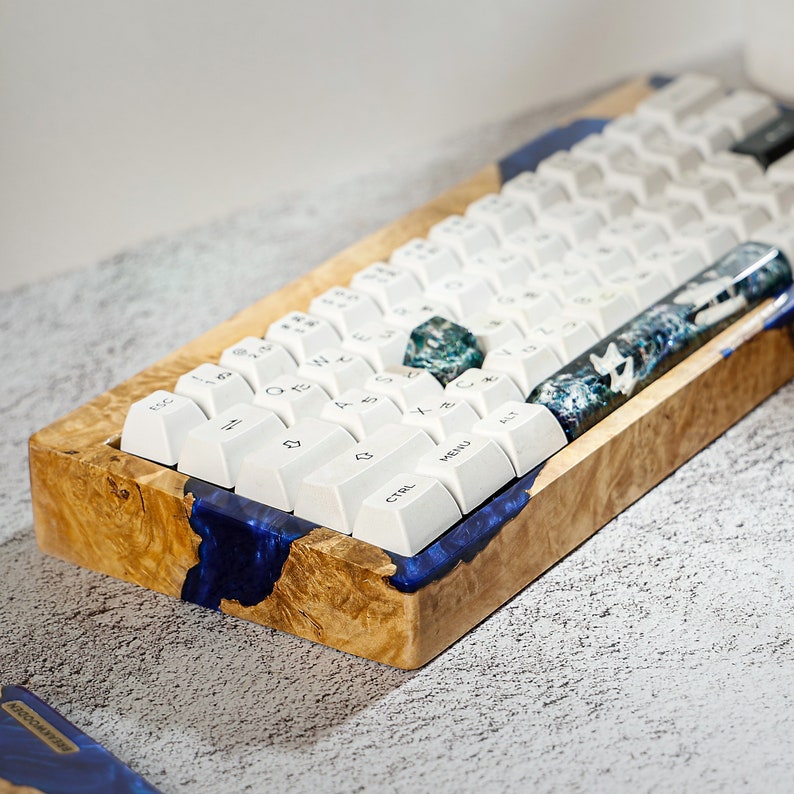 Custom Wood Wrist Rest, Wood Mechanical Keyboard Case, Custom Wooden ...