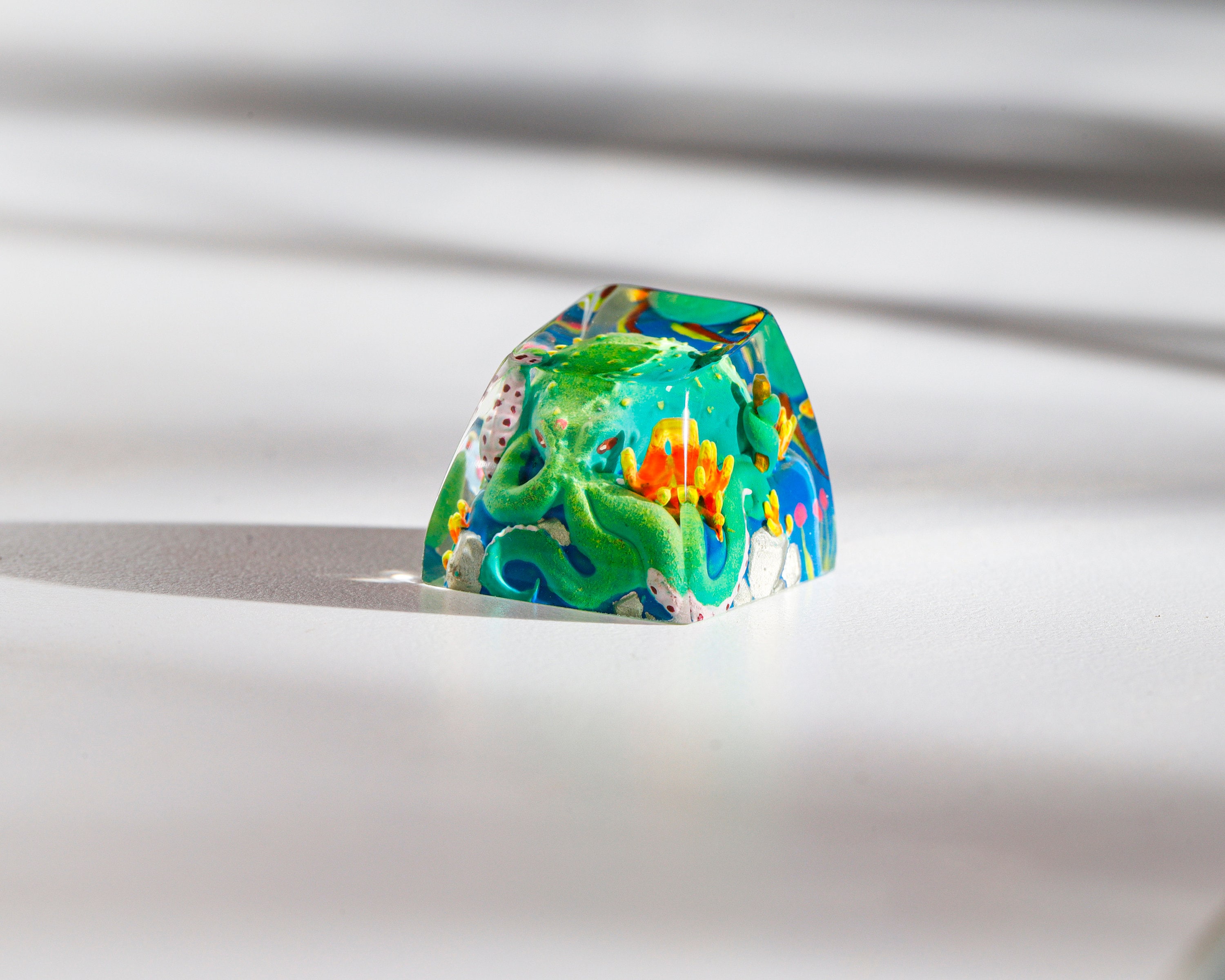Octopus Artisan Keycap, Custom Keycap, Keycaps Resin, Keycap Handmade ...