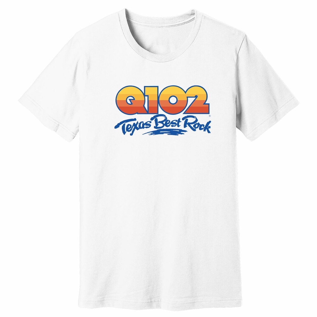 Q102 – Texas Best Rock – WHITE – Ringspun Cotton - Etsy