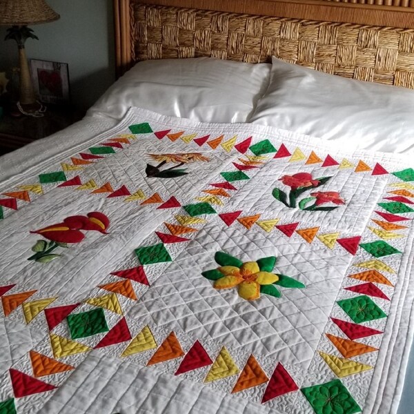 Flower Garden Quilt - Etsy