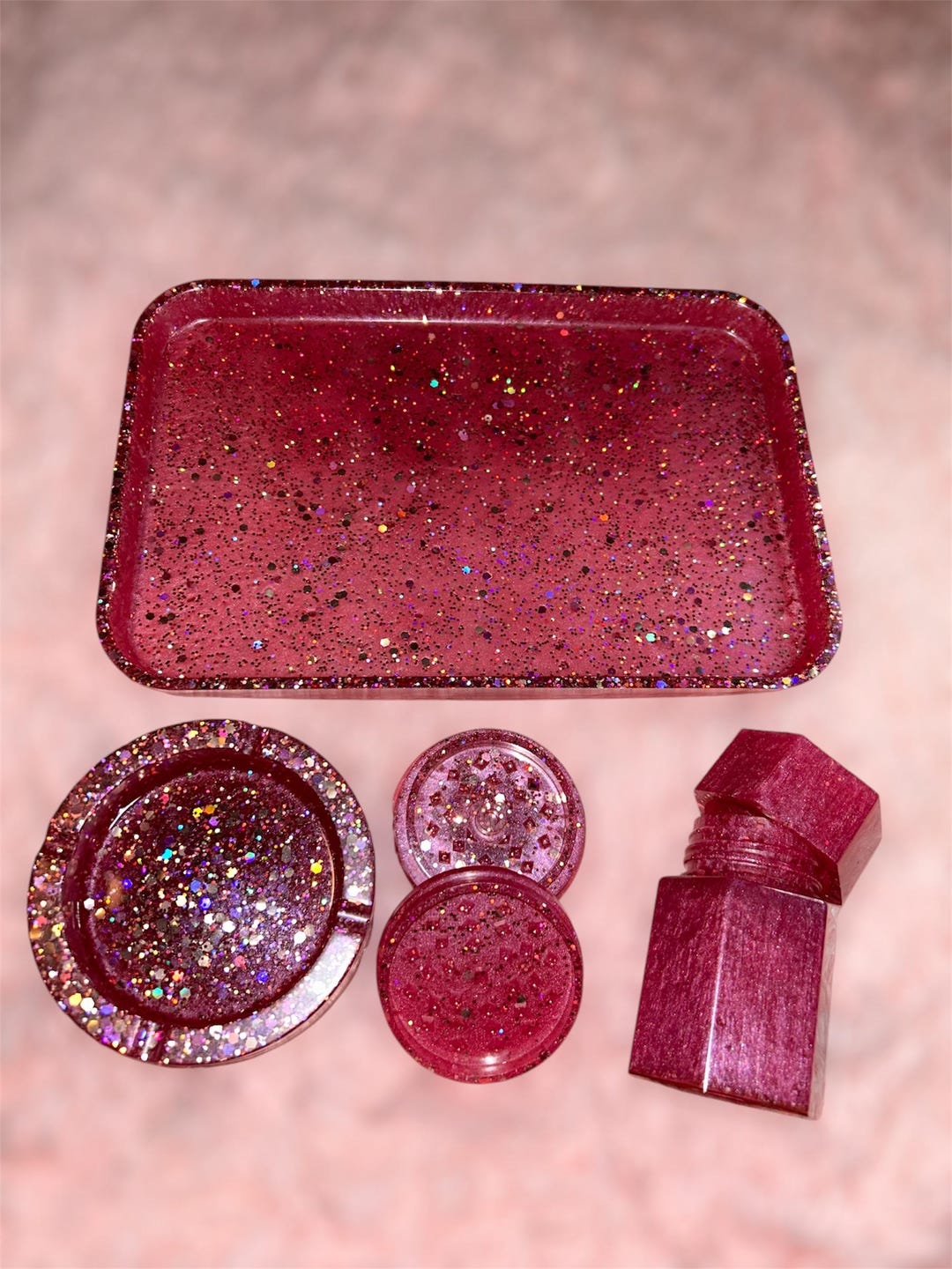 Pink Glitter Set - Etsy