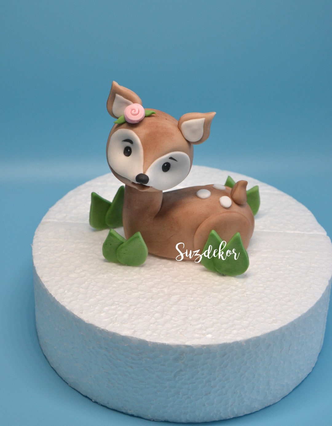 Deer Fondant Forest Animals Cake Topper Baby Shower - Etsy
