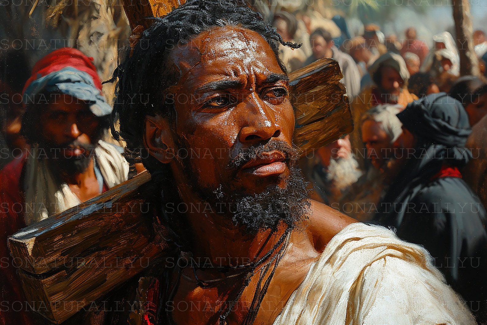 Biblical Simon of Cyrene AI Art (PNG Digital Download) - Etsy