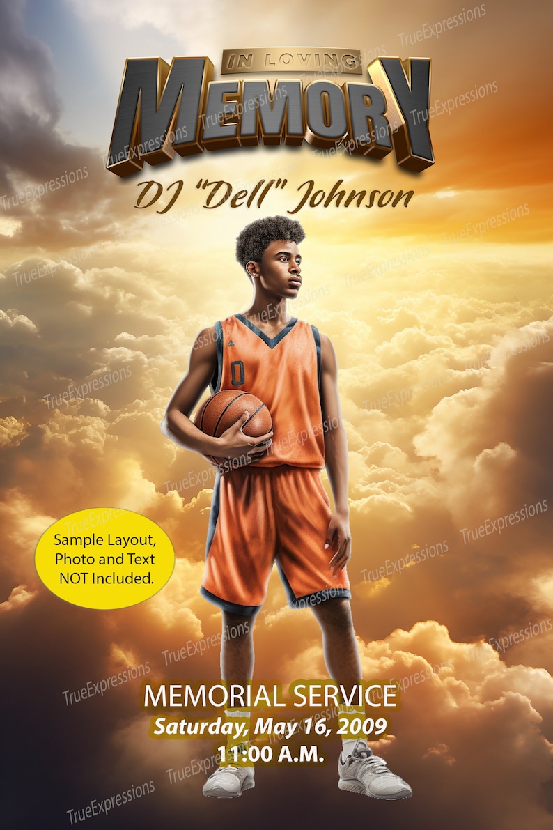 In Loving Memory Heavenly Clouds XIII AI Art Christian - Etsy