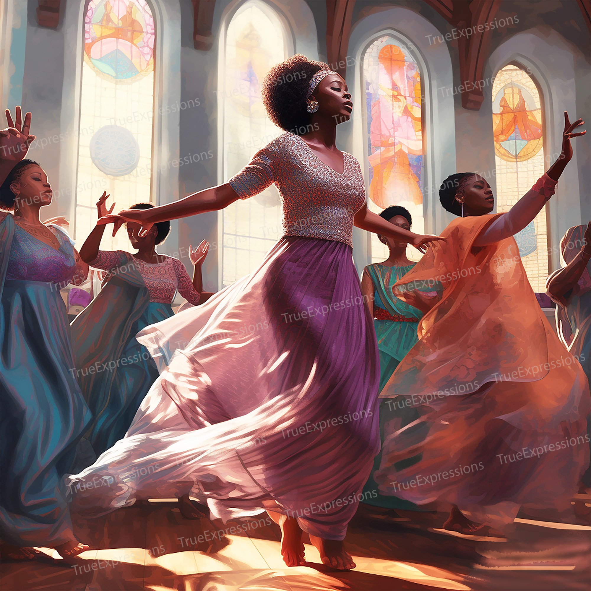 Praise Dance PNG: Christian Church Art (digital Download) - Etsy