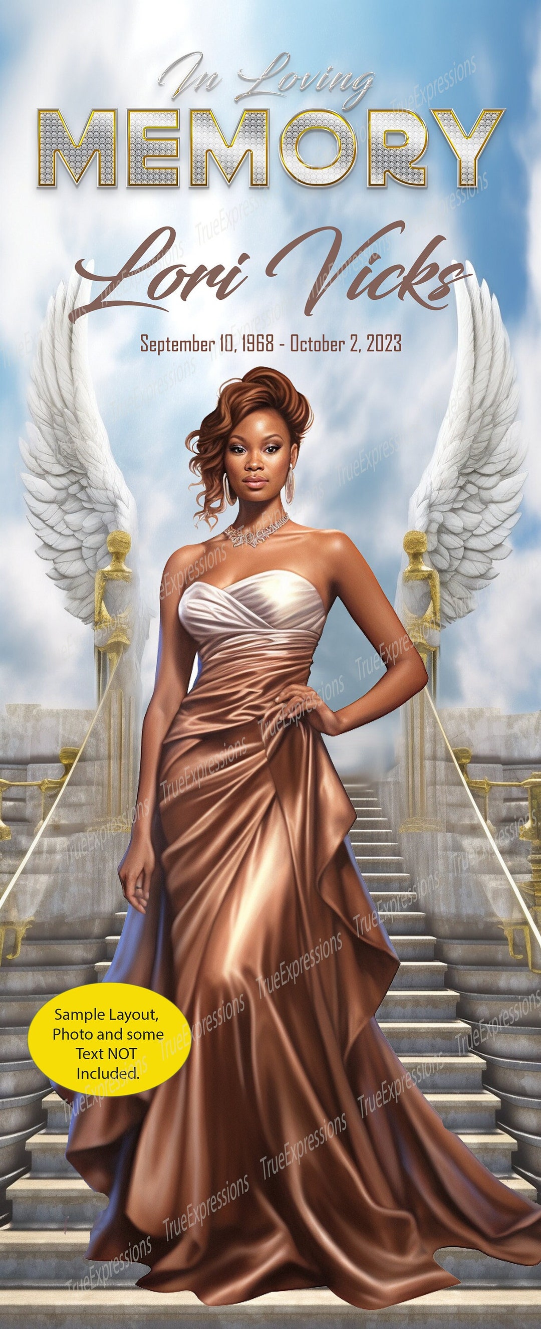 Memorial PNG: Loving Memories, Stairs, Wings (digital Download) - Etsy