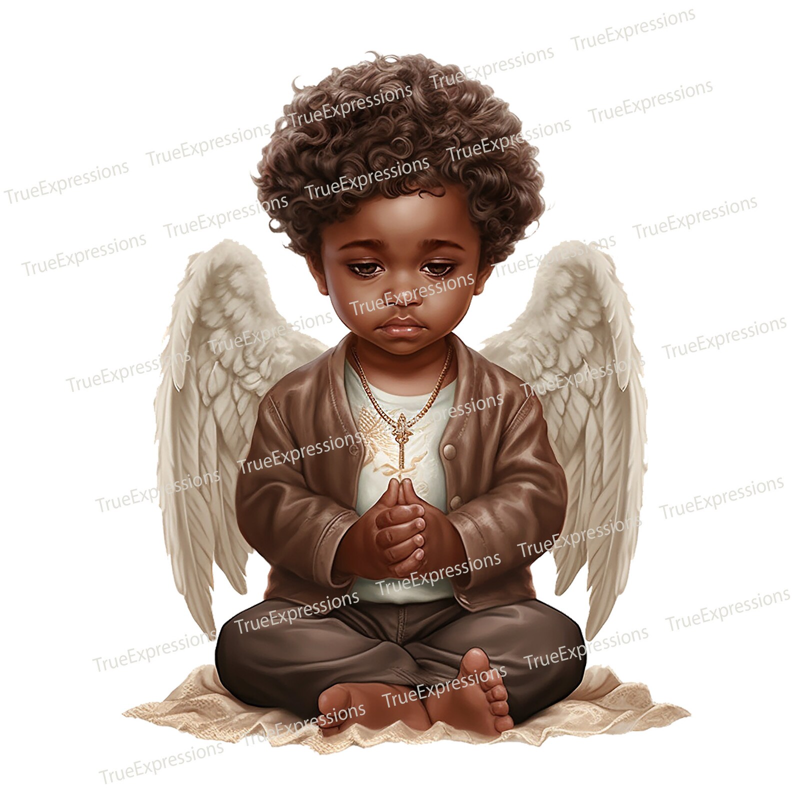 Young Praying Angel X Christian Faith Male Angel Black - Etsy