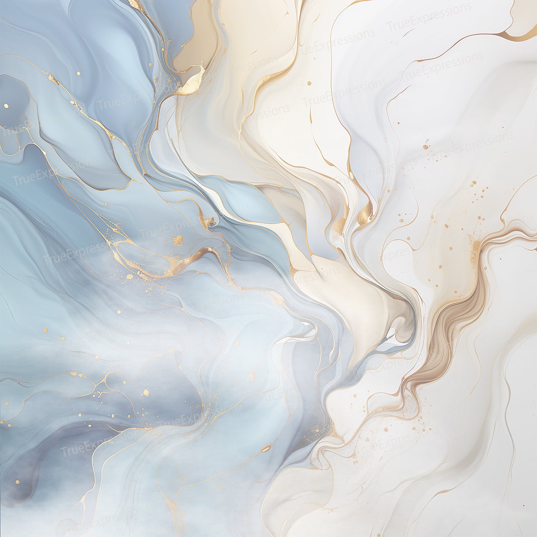 Blue Swirl Memorial Art: Abstract Funeral Background (PNG Digital ...