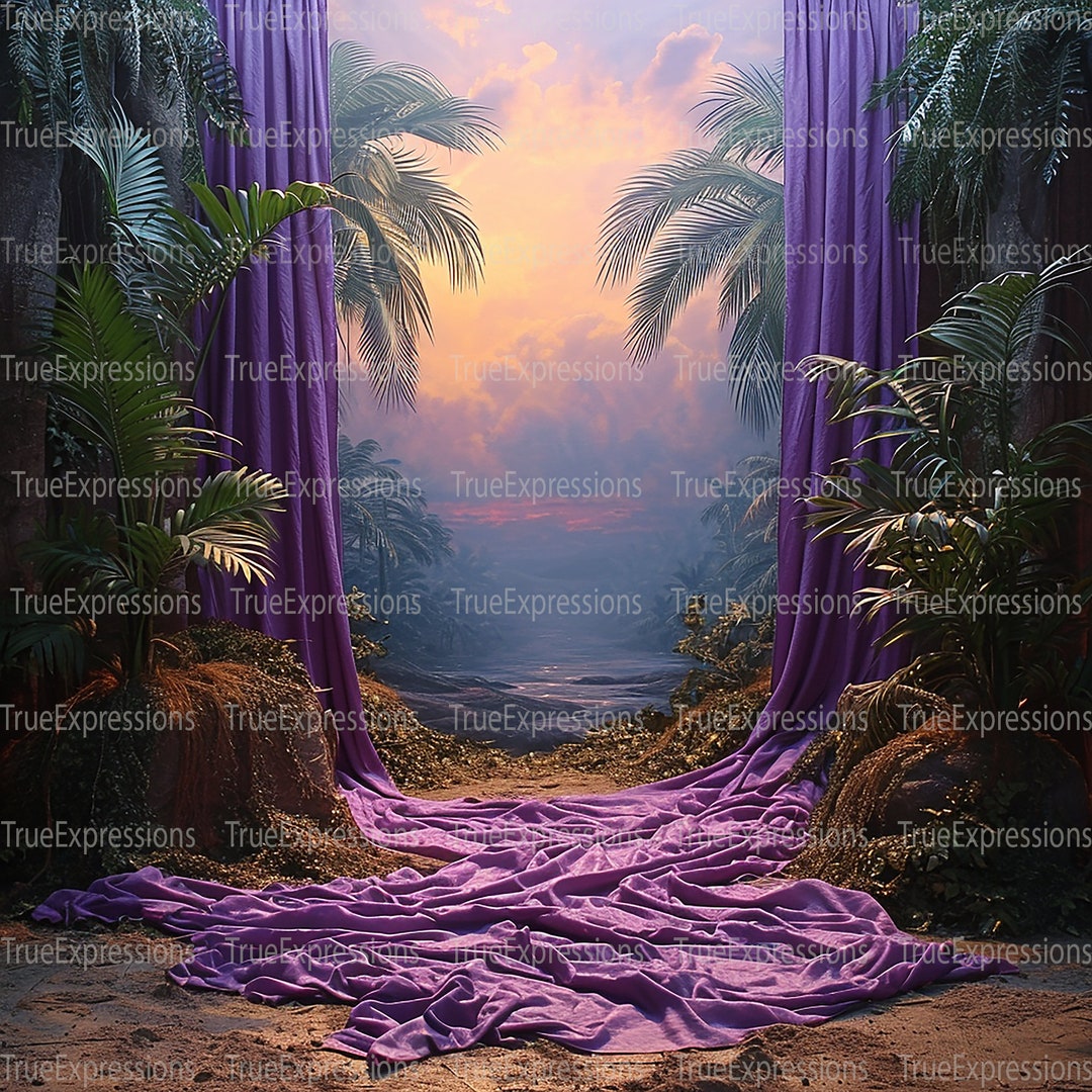 Palm Sunday Welcome, Christian, Faith, Jesus, Palm Trees, Purple Cloaks ...