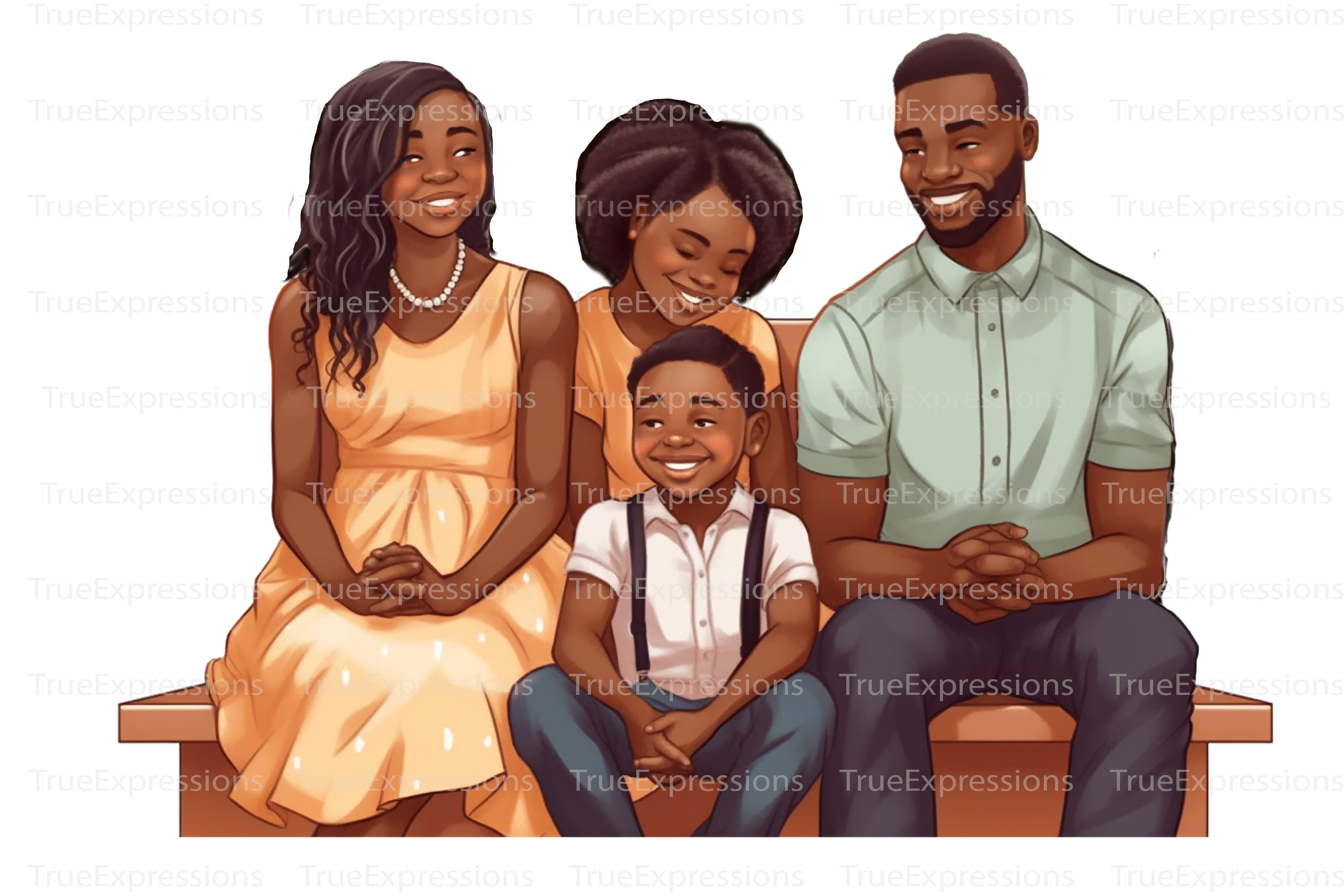 Religious Art Black Family